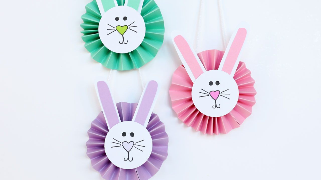 Påskpyssel: gör en Kanin av papper - Pyssel med Melina Ede